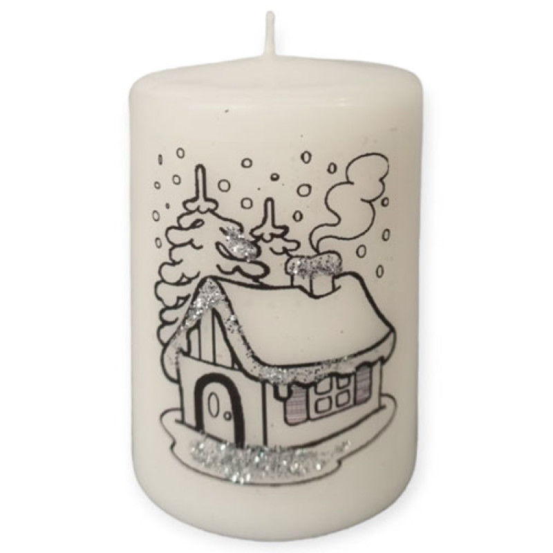 Gyertya dekoráció nemzeti színű 901